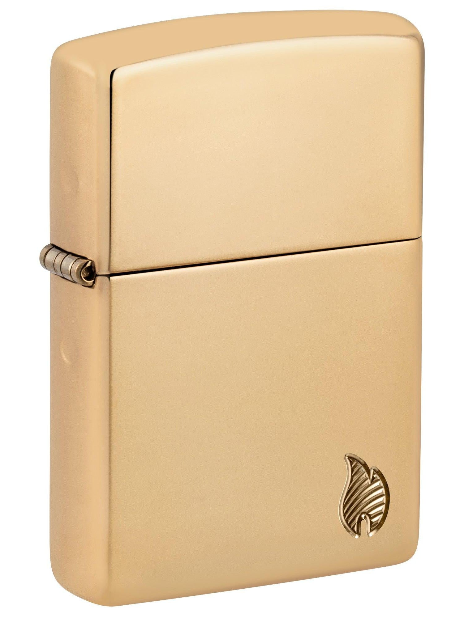 Zippo Lighter: Armor Deep Carved Flame - High Polish Brass 46397 – Lucas Lighters
