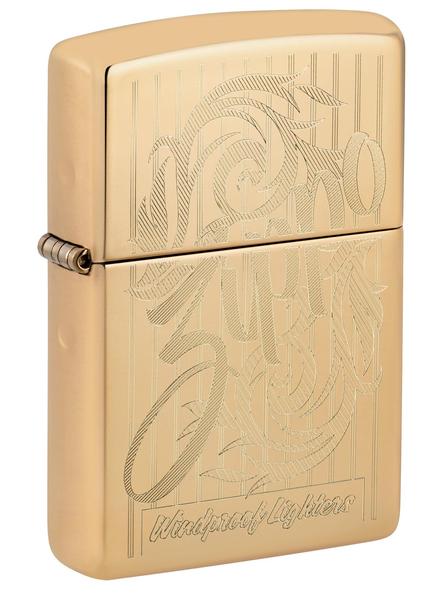 Zippo Lighter: Zippo Swirling Filigree Design, Engraved - High Polish – Lucas Lighters