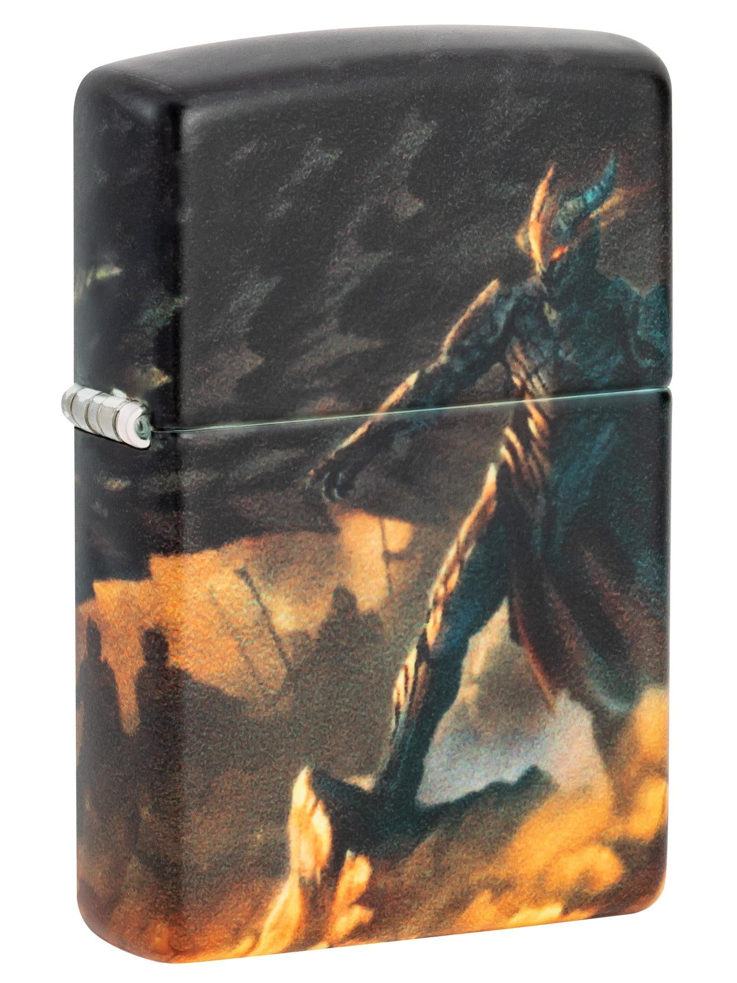 Zippo Lighter: Knight and Dragon Design - 540 Color 46284 – Lucas Lighters