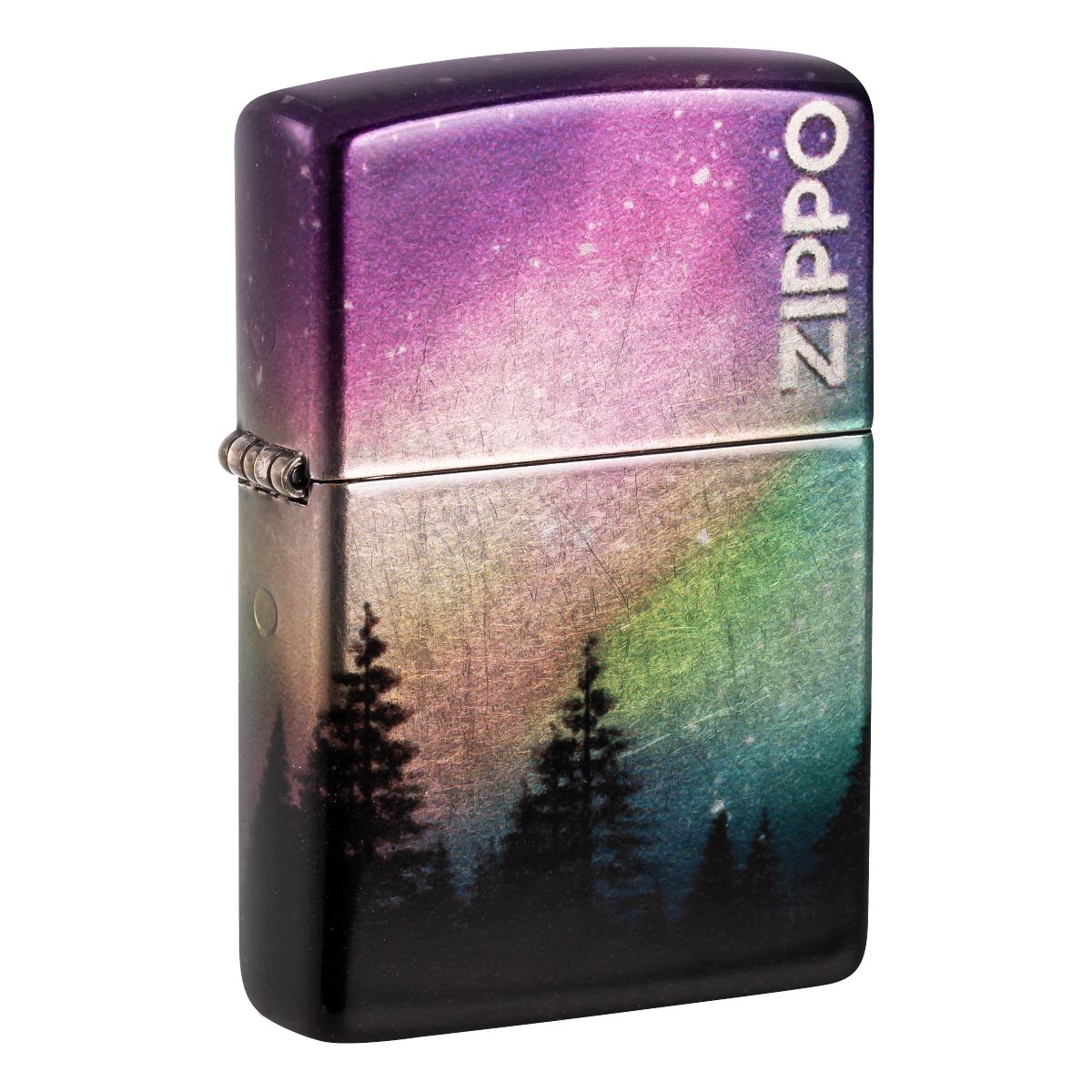 Zippo Lighter: Colorful Sky, 540 Color - 540 Tumbled Chrome 48771 ...