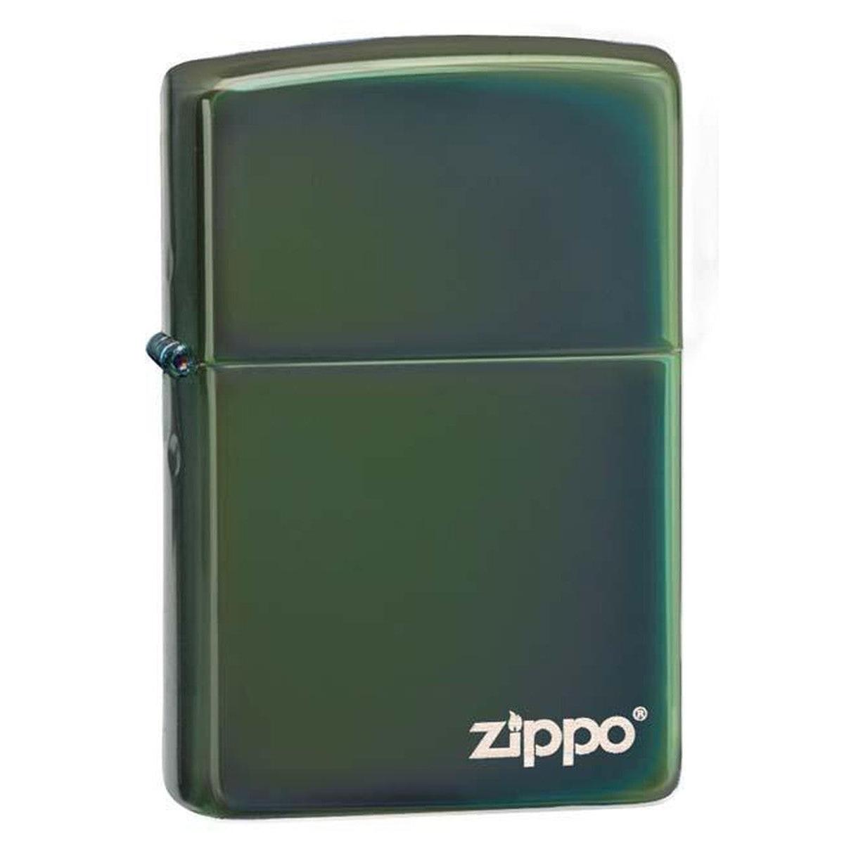 Zippo Lighter: Classic with Zippo Logo - Chameleon 28129ZL – Lucas Lighters