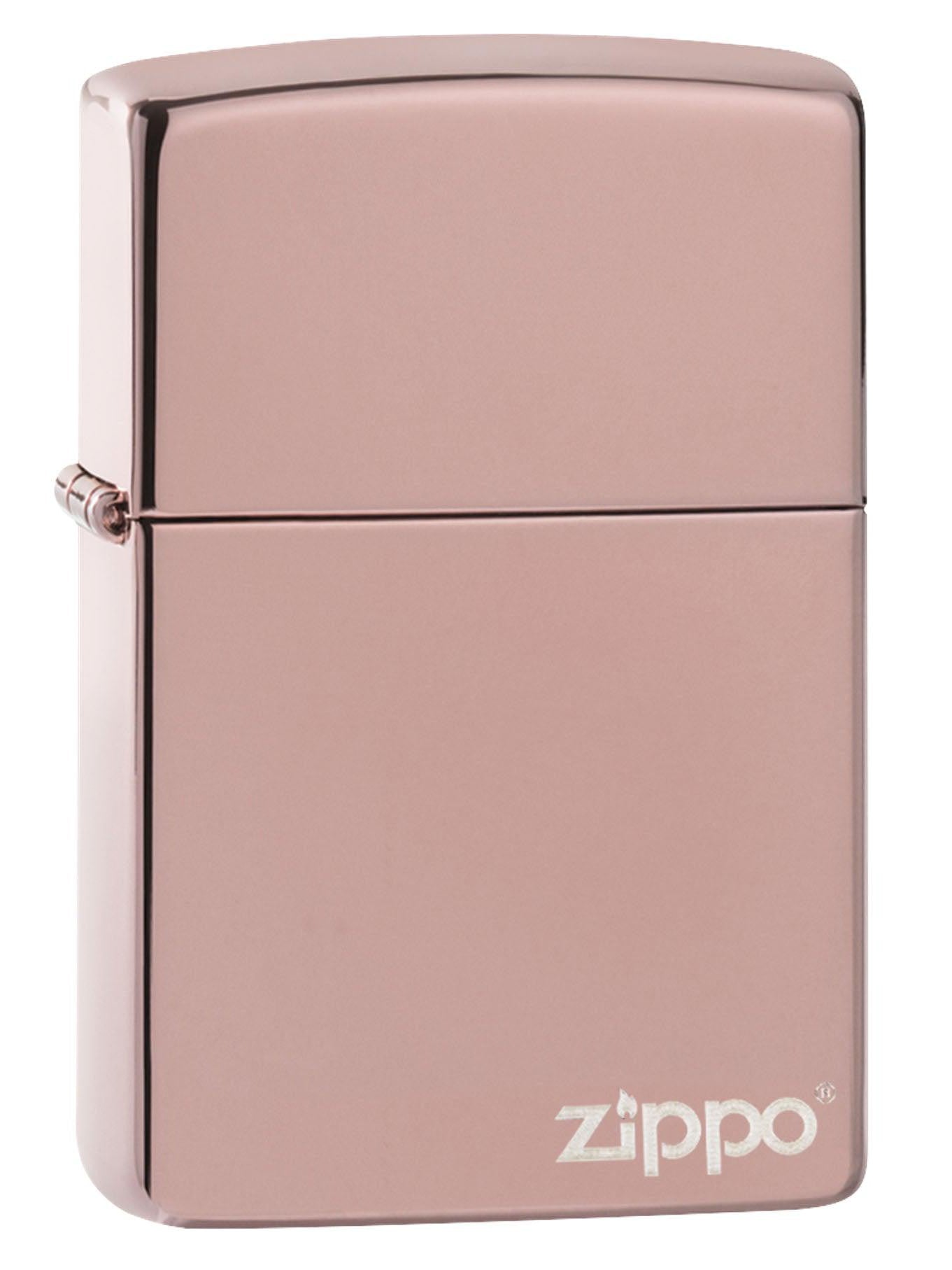 Zippo Lighter: Zippo Logo - High Polish Rose Gold 49190ZL – Lucas Lighters