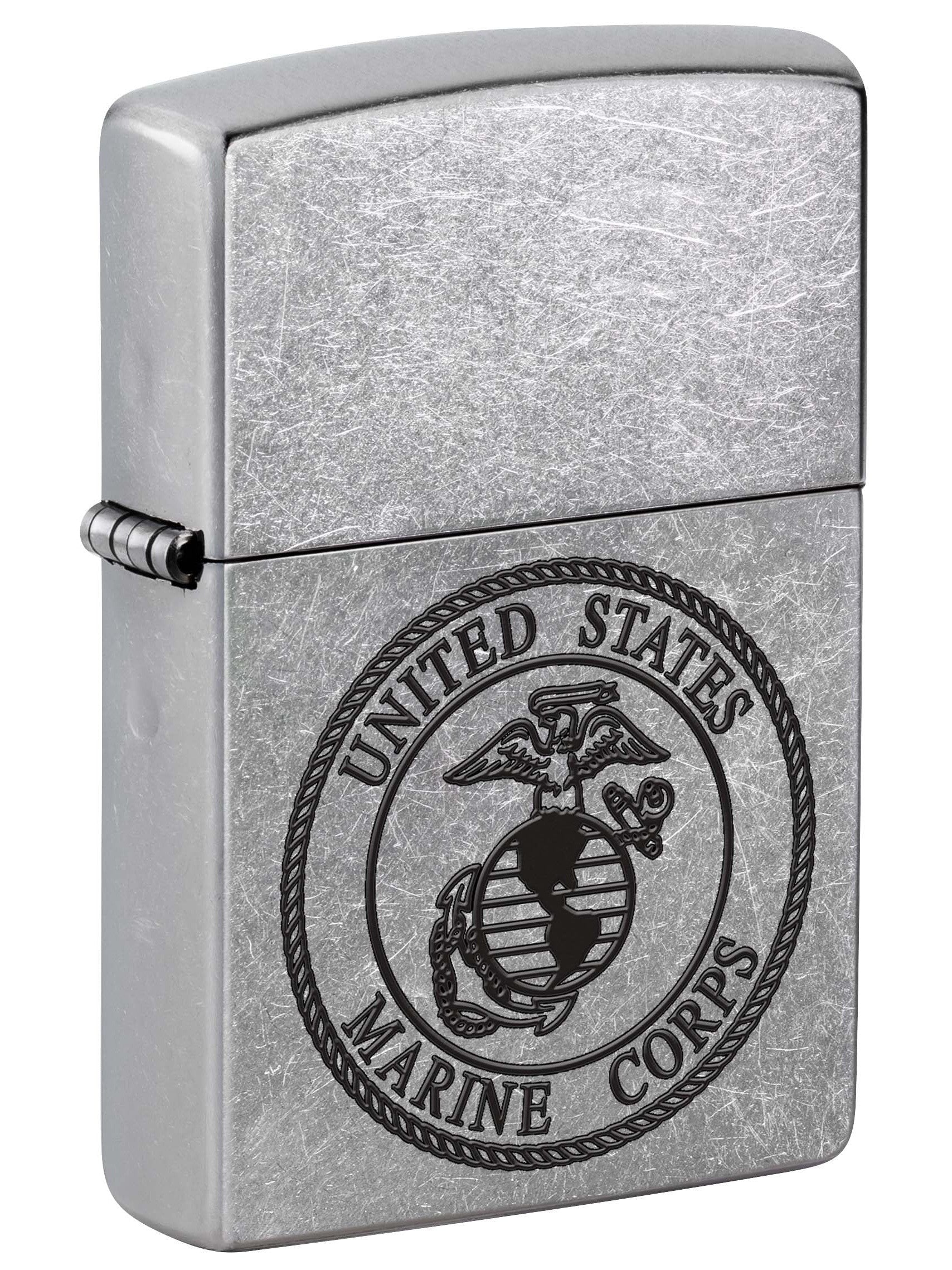 Zippo Lighter: United States Marine Corps Logo - Street Chrome 81019 ...
